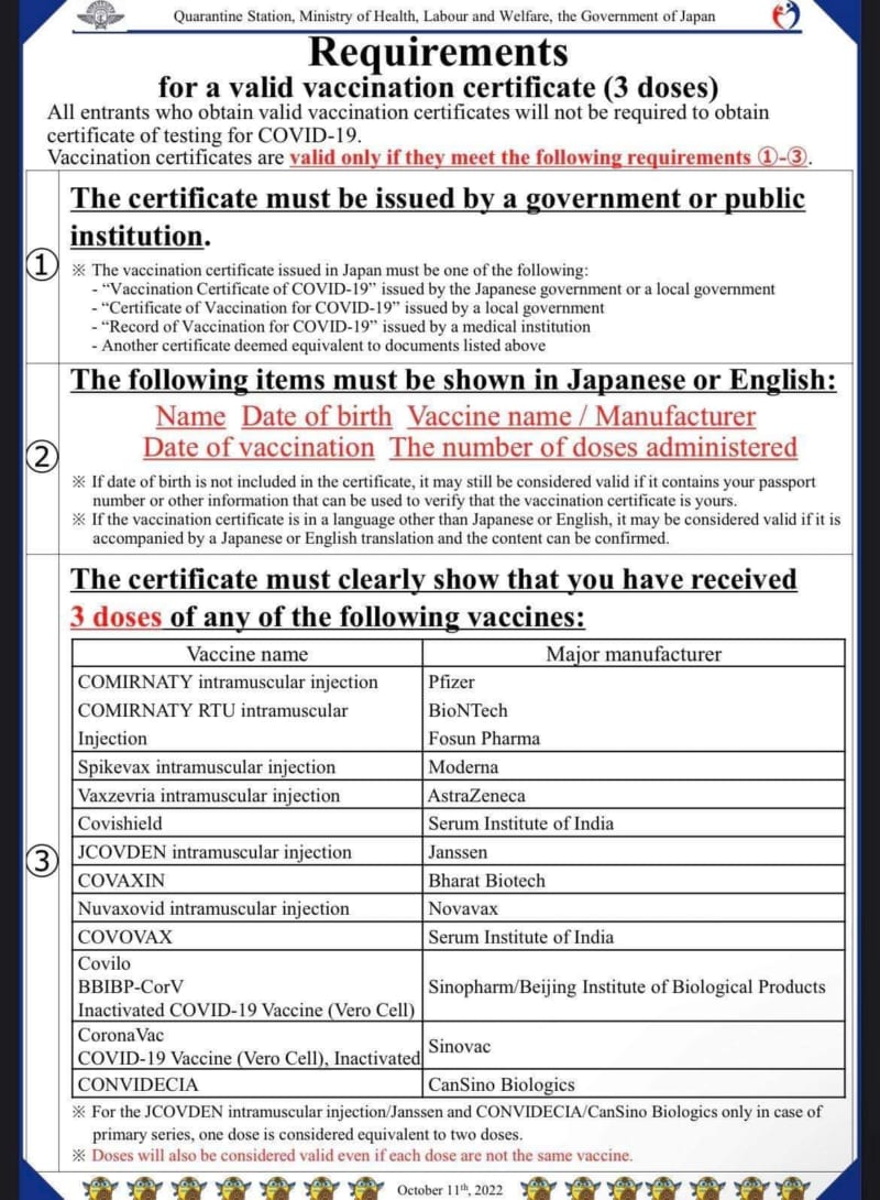 Everything You Need To Know To Enter Japan; Document Information ...